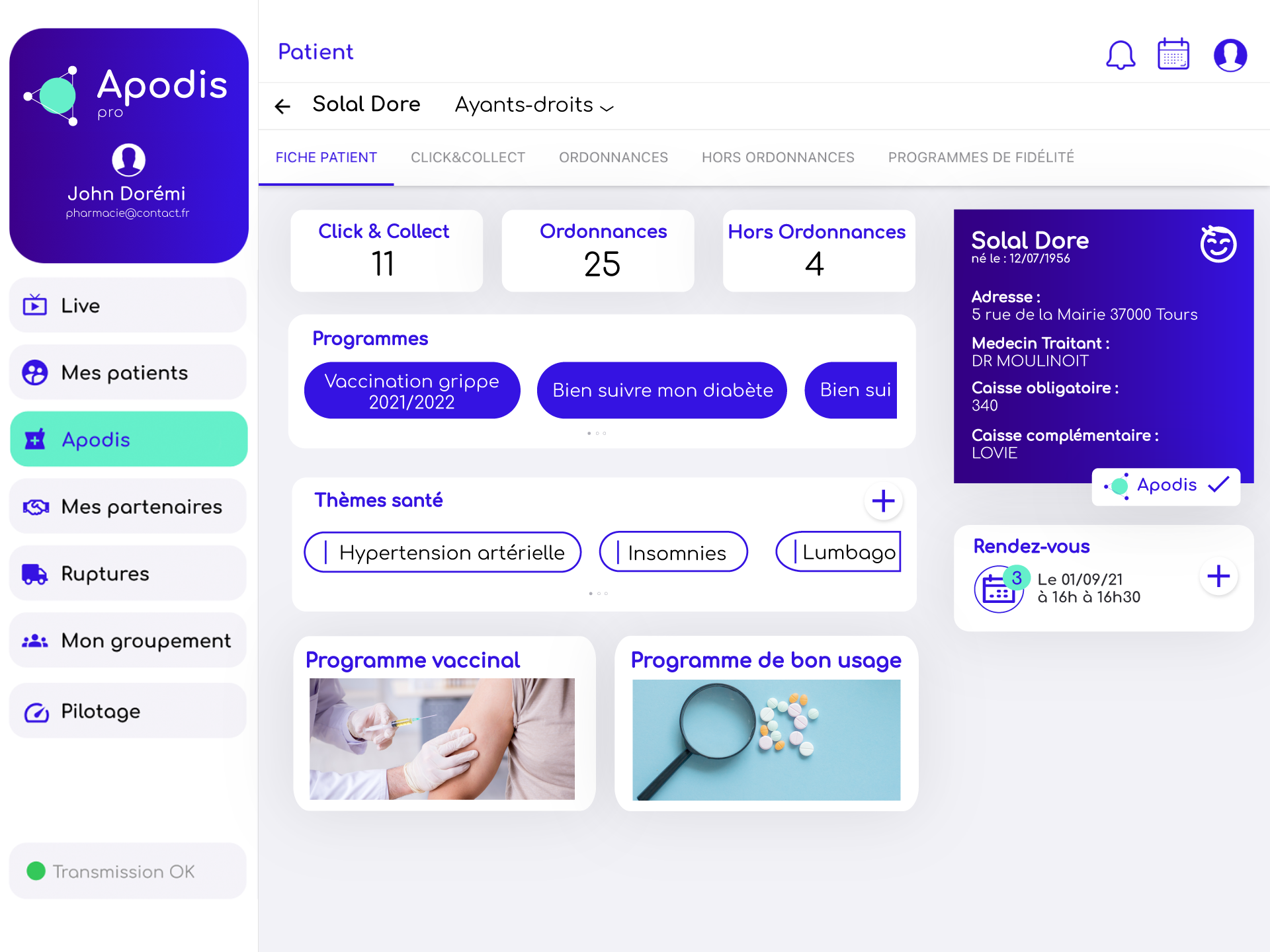 Professionnels - Apodis